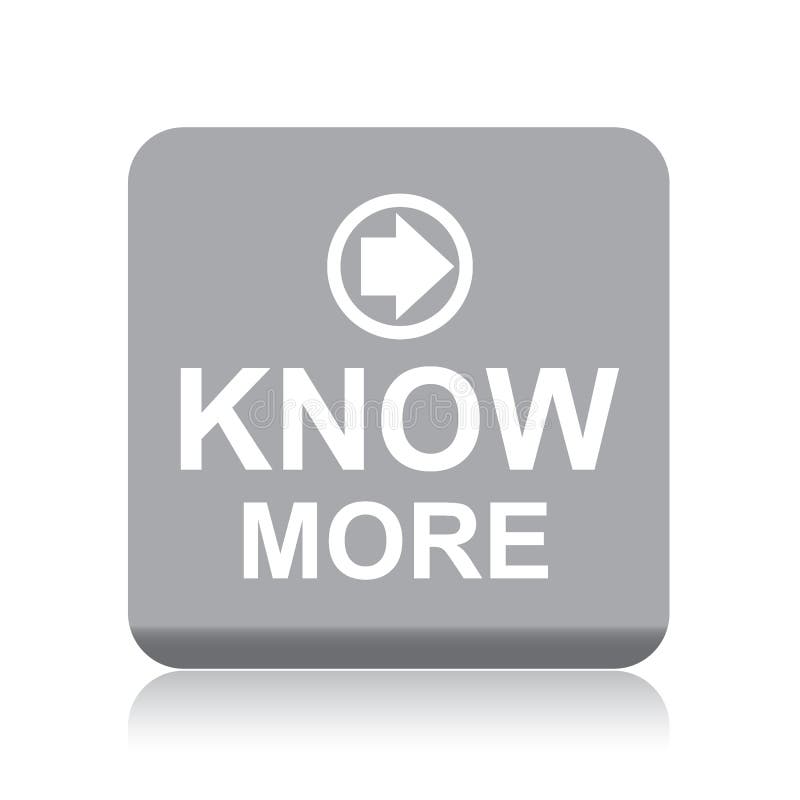 Know more button stock illustration. Illustration of communication ...
