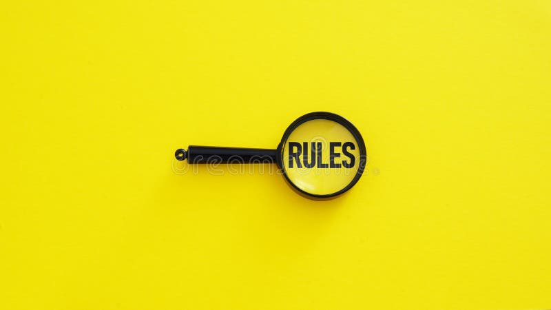 Know the Rules and Follow the Rules Concept Stock Image - Image of ...