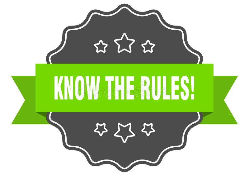 Know Rules Label Stock Illustrations – 342 Know Rules Label Stock ...