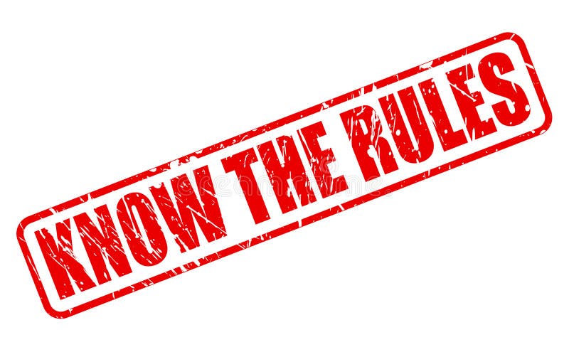 Know the Rules Red Stamp Text Stock Vector - Illustration of isolated ...