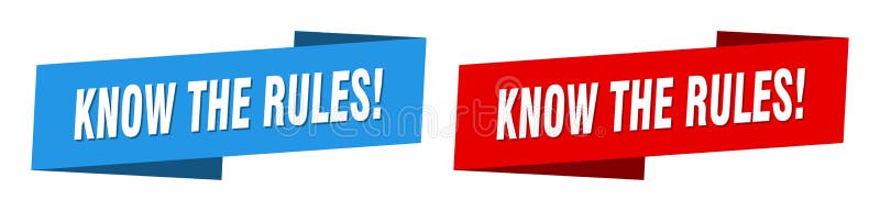 Know Rules Label Set Stock Illustrations – 23 Know Rules Label Set ...