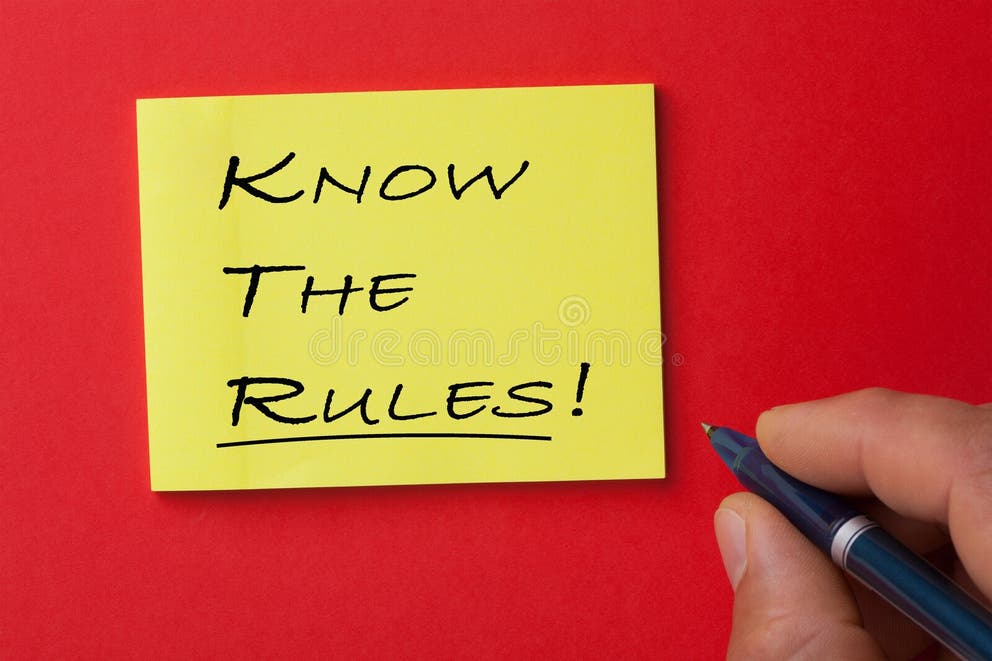 Know the Rules Symbol stock photo. Image of advocate - 273044928