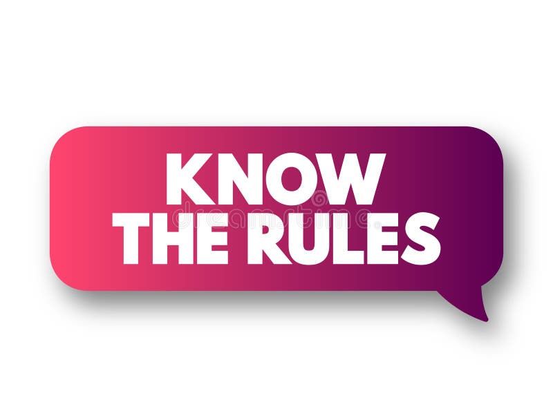 Know Rules Stock Illustrations – 809 Know Rules Stock Illustrations ...