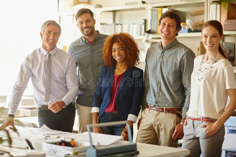 They Know Their Strength Lies in Unity. Portrait of a Group of ...