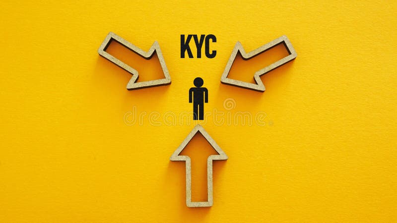 Know Your Customer KYC is Shown Using the Text As the Business Concept ...