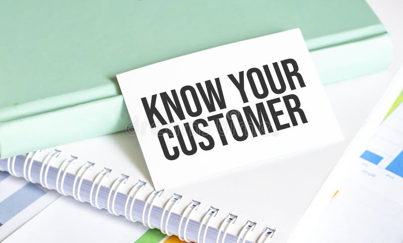Know Your Customer on White Card and Charts Stock Image - Image of ...