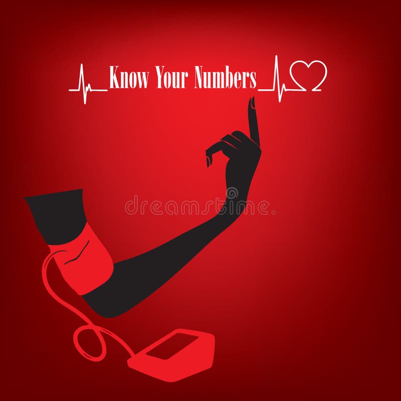 Know Your Numbers stock vector. Illustration of heart - 318281222