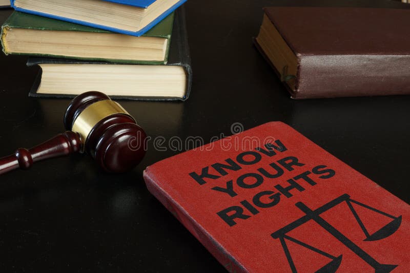 Know Your Rights is Shown Using the Text on the Book and Photo of the ...