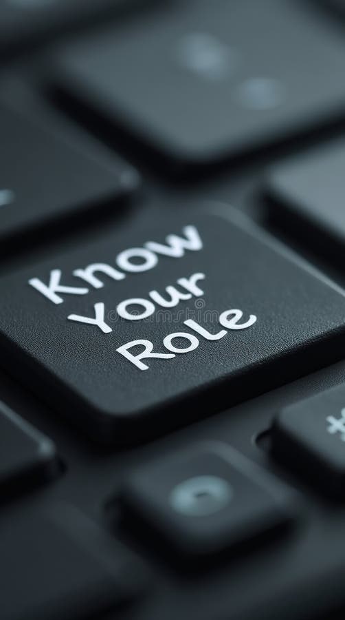 Know Your Role Message on Computer Keyboard Button Stock Illustration ...