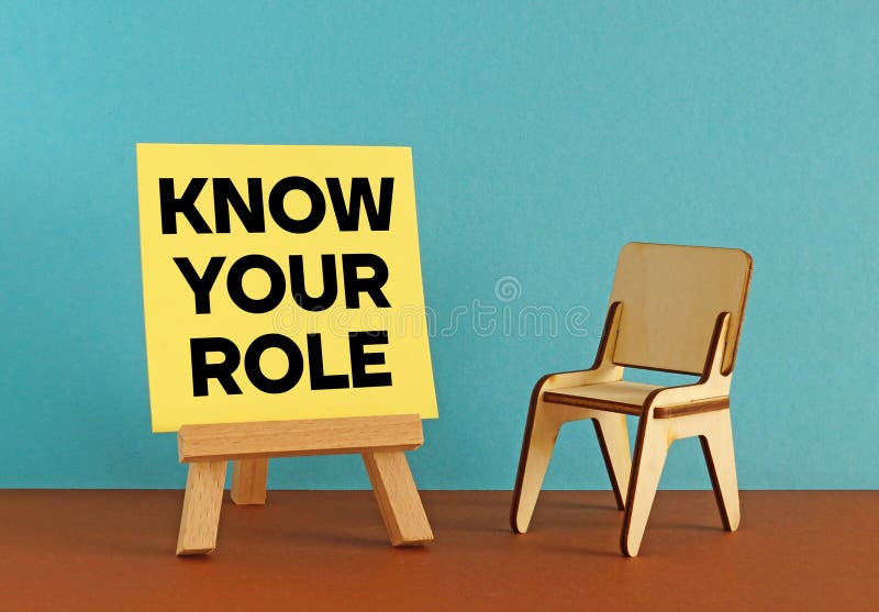 Know Your Role is Shown Using the Text Stock Image - Image of business ...