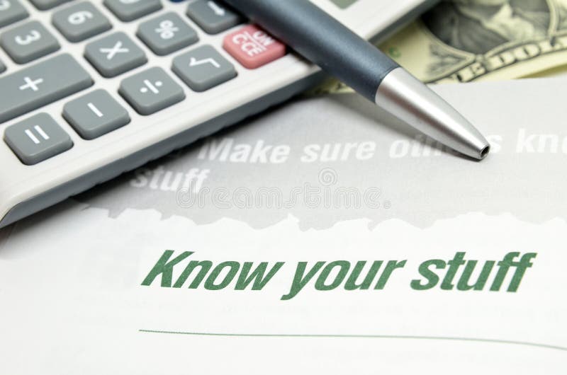 Know your stuff stock photo. Image of profit, stuff, data - 90723062