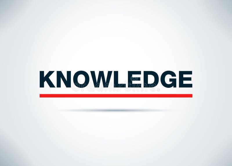 Knowledge Abstract Flat Background Design Illustration Stock ...