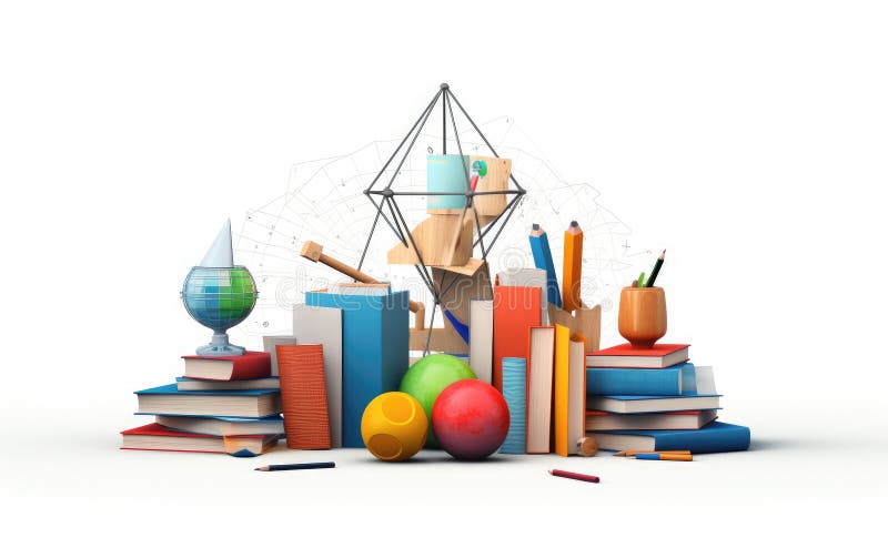 Knowledge Access Service on White Background Stock Illustration ...