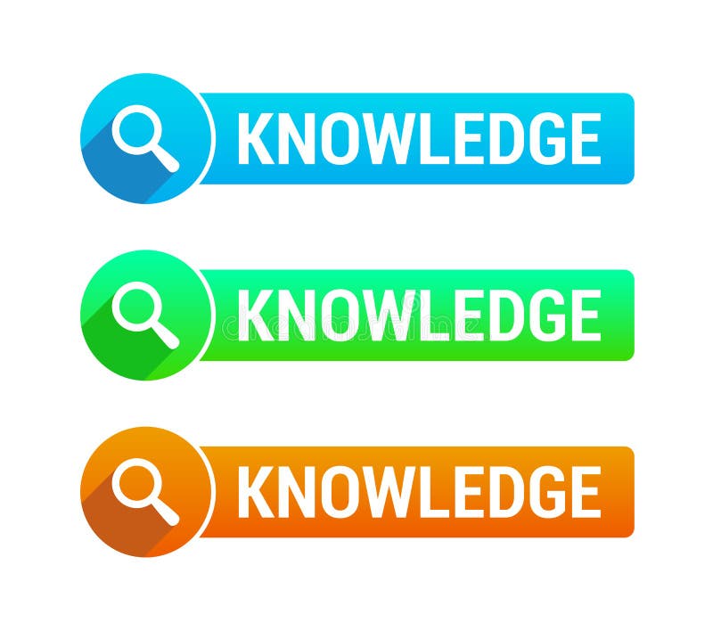 Knowledge Banner Template. Knowledge Ribbon Label Stock Vector ...