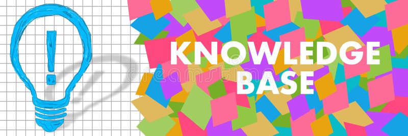 Knowledge Base Colorful Squares Texture Symbol Left Text Stock ...