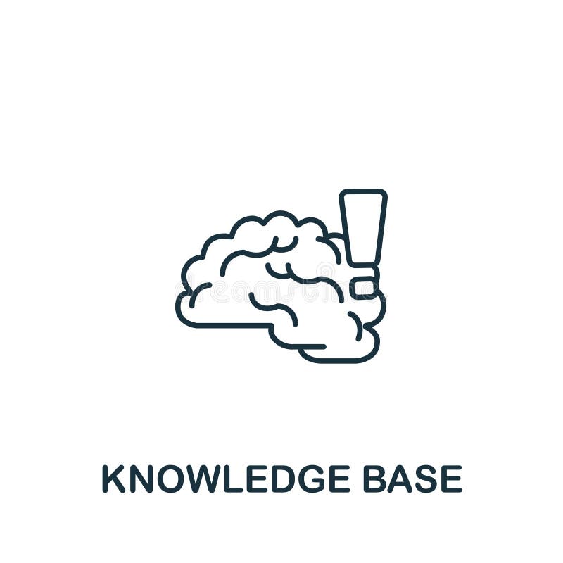 Knowledge Base Icon from Customer Service Collection. Simple Line ...