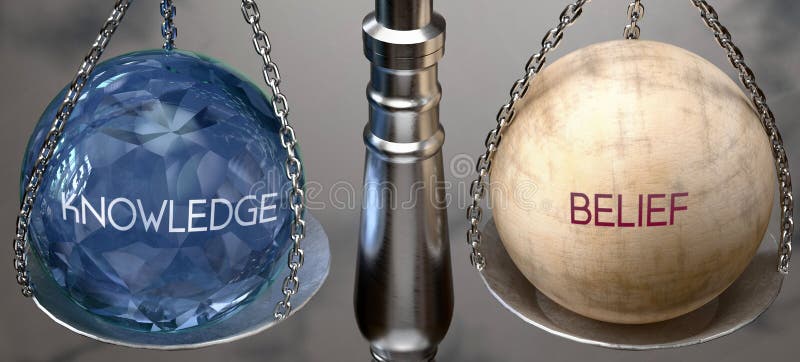 Knowledge or Belief - Weighing Two Choices, Available Options Stock ...