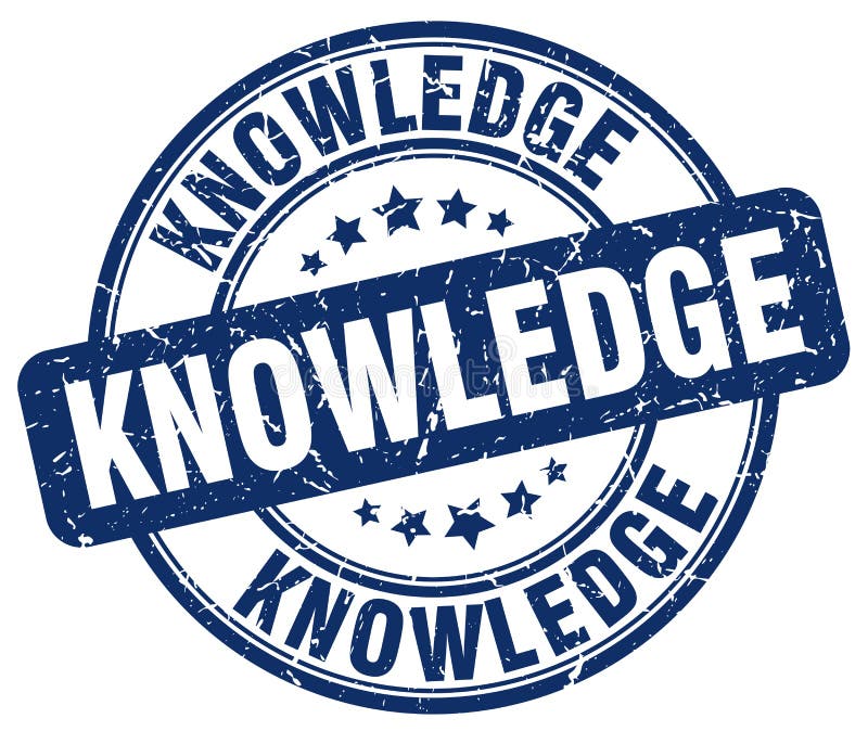 Knowledge - Blue Neon Announcement Signboard Stock Illustration ...