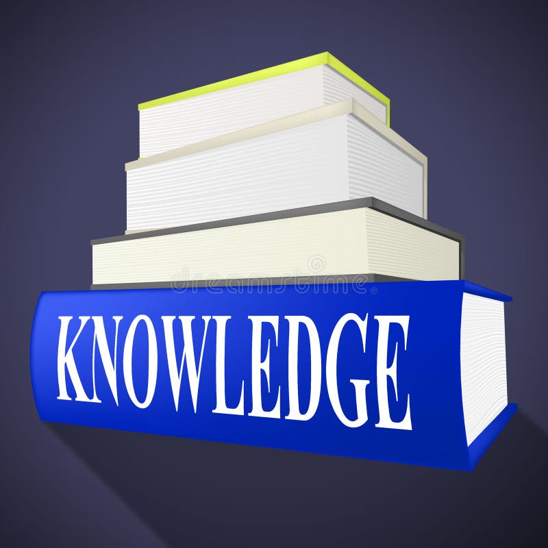 Knowledge Books Indicates Proficiency Textbook and Expertness Stock ...
