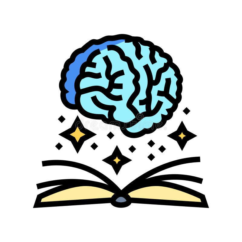 Knowledge Book Succes Challenge Color Icon Vector Illustration Stock ...