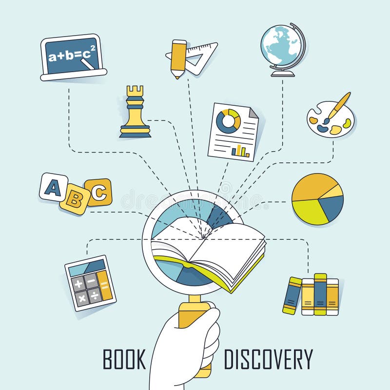 Knowledge Concept with Icon Concept with Round or Circle Shape Stock ...