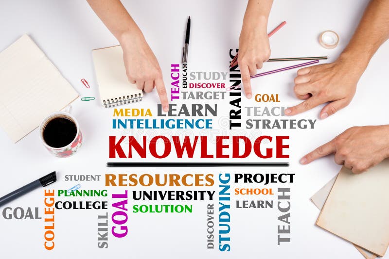 Knowledge Concept. the Meeting at the White Office Table Stock Photo ...