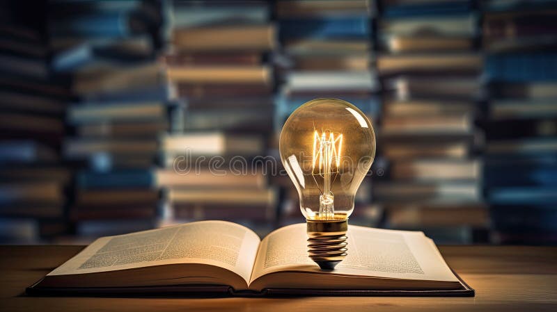 Knowledge data light bulb stock illustration. Illustration of bulb ...