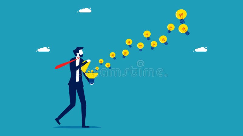 Knowledge Distribution. Businessmen Distribute Knowledge Equally Stock ...