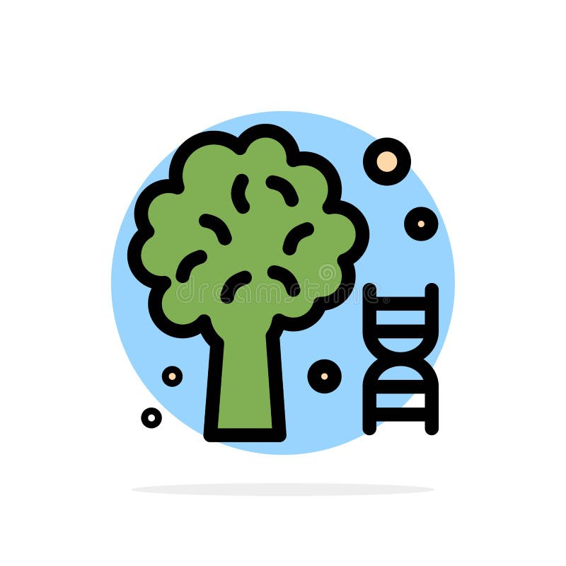 Knowledge, Dna, Science, Tree Abstract Circle Background Flat Color ...