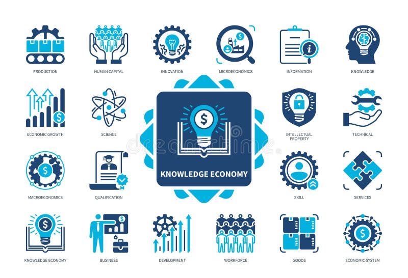 Human Capital Infographics Linear Icons Collection Stock Illustration ...