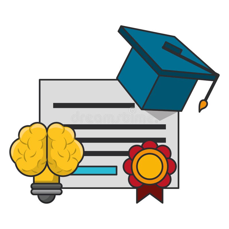 Knowledge Education Concept Cartoon Stock Vector - Illustration of ...