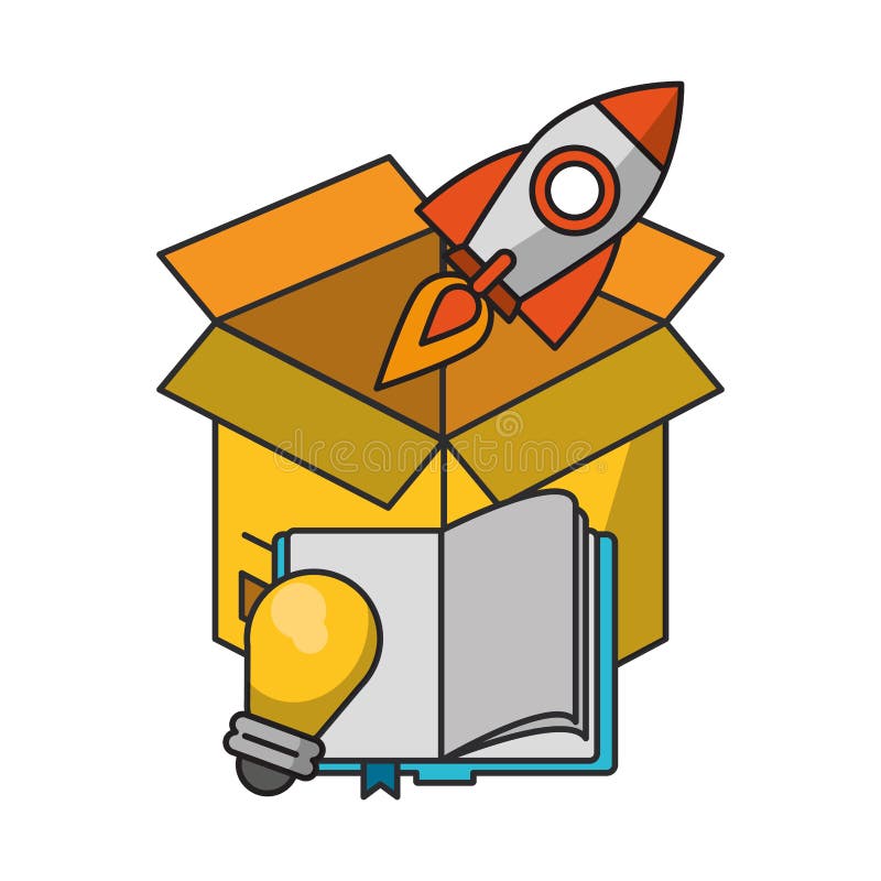 Knowledge Education Concept Cartoon Stock Vector - Illustration of ...