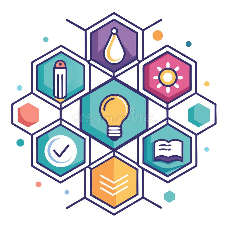 Knowledge and Education Vector Illustration: Idea, Learning, Wisdom ...