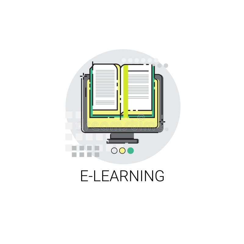 Knowledge Elearning Education Online Icon Stock Vector - Illustration ...