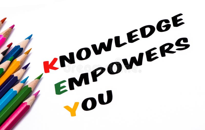 Knowledge empowers you stock photo. Image of empower - 42635570