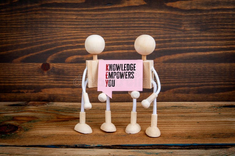 Knowledge Empowers You. Pink Speech Bubble with Text Stock Image ...