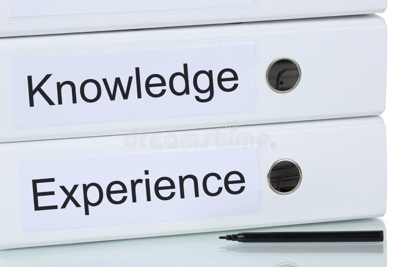 With Knowledge and Experience To Success Business Concept Stock Photo ...