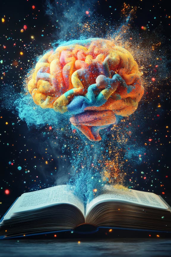 Knowledge Explosion from Book Stock Illustration - Illustration of ...