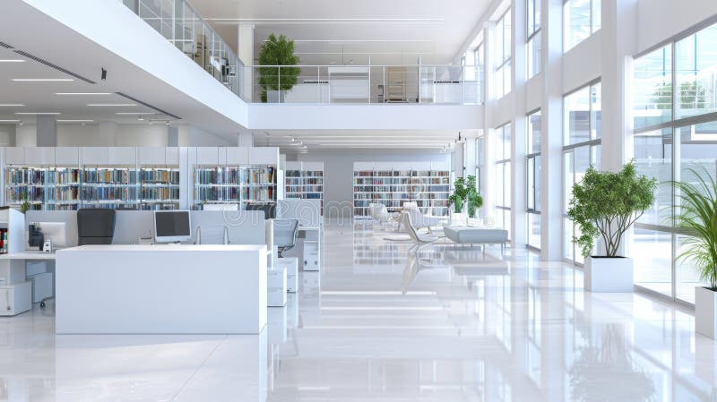 Knowledge-focused Workspace with Library Resources in a Modern Office ...