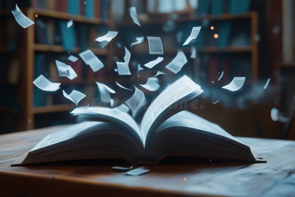 Knowledge and Freedom in the Breeze Stock Illustration - Illustration ...