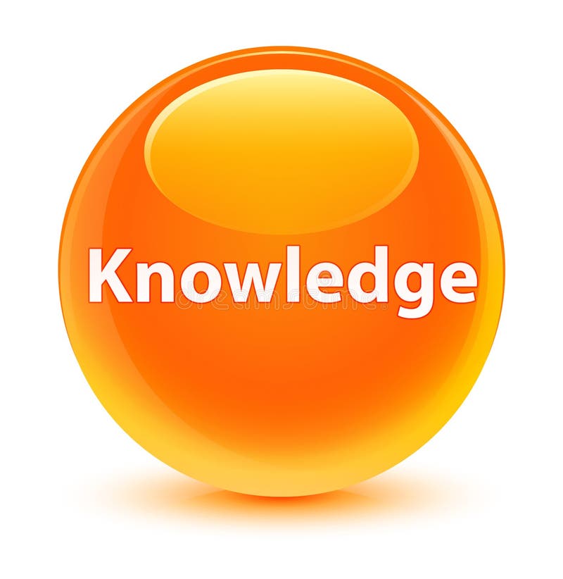 Knowledge Orange Square Button Stock Illustration - Illustration of ...