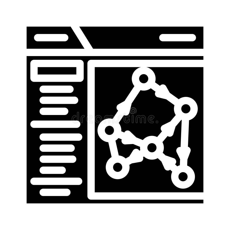 Knowledge Graph Seo Glyph Icon Vector Illustration Stock Illustration ...