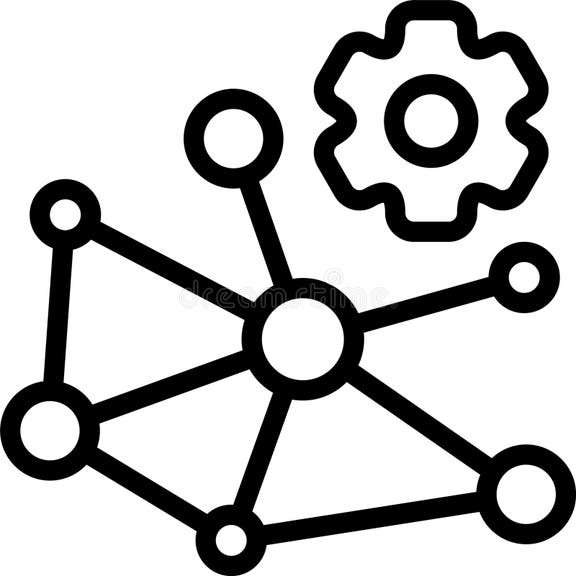 Knowledge Graphs Vector Icon Stock Vector - Illustration of ontology ...