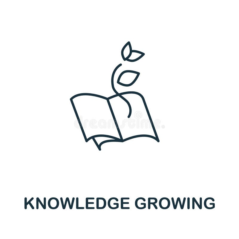 Knowledge Growing Icon. Simple Element from Productivity Icons ...
