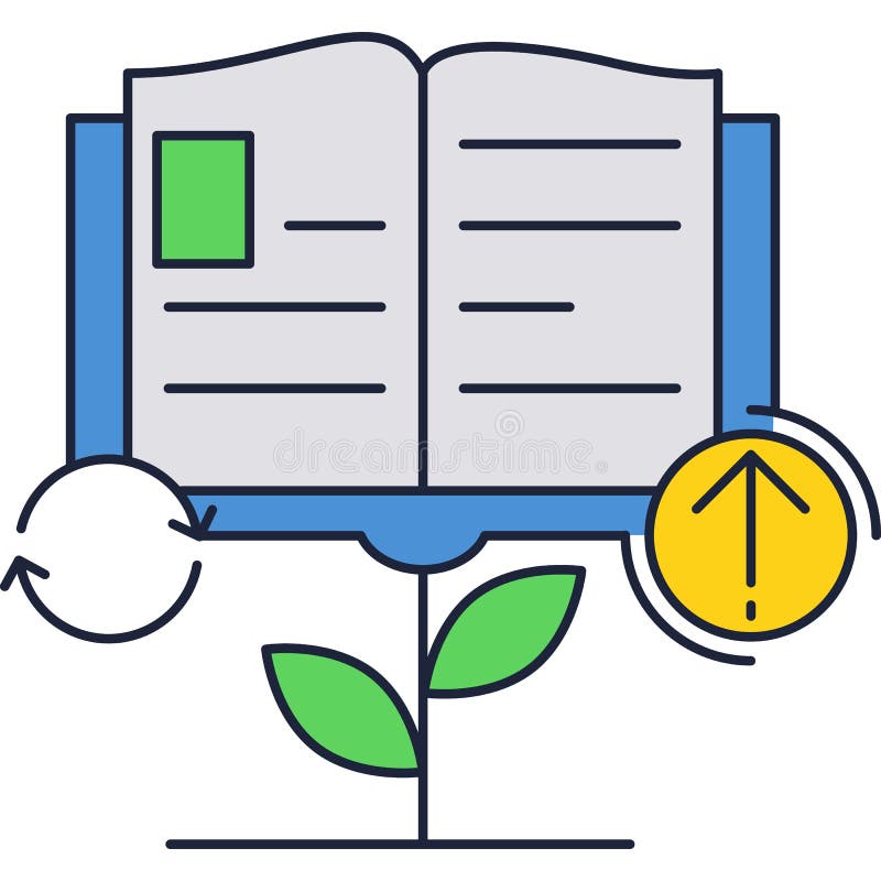 Knowledge Growth Icon Prof Education Online Vector Stock Illustration ...