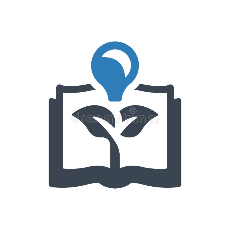 Knowledge growth icon stock vector. Illustration of vector - 254771780
