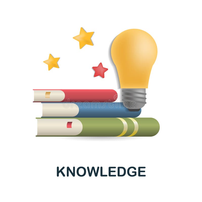 Knowledge Icon. 3d Illustration from Startup Collection Stock Vector ...