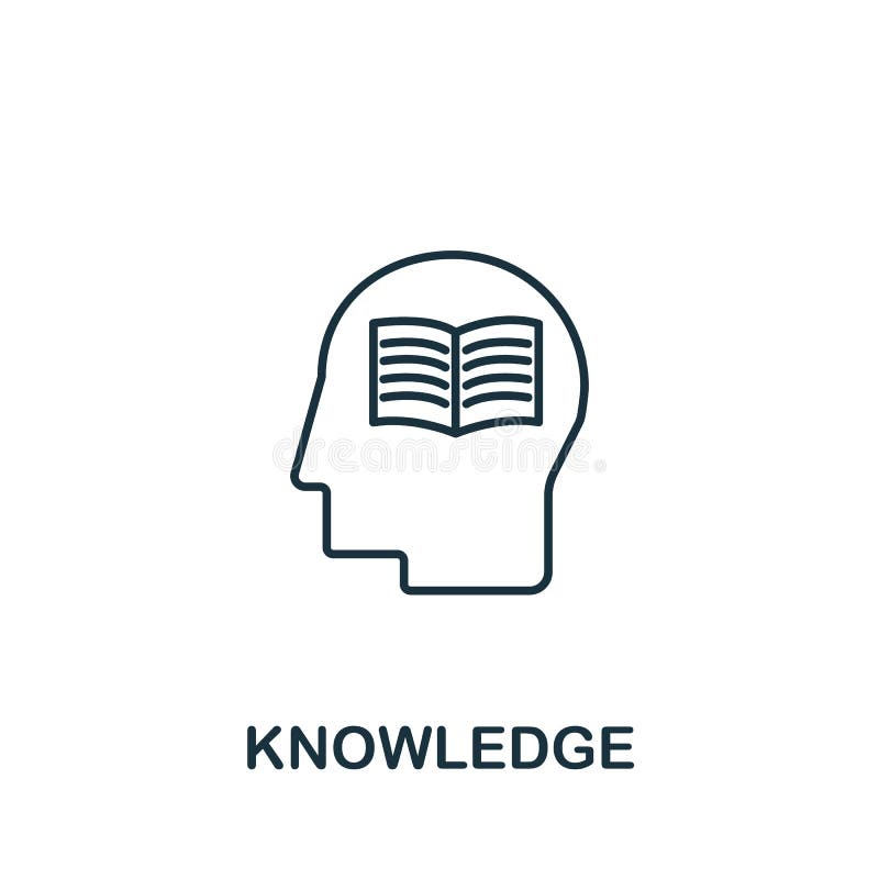 Knowledge Icon. Simple Illustration from Startup Collection Stock ...