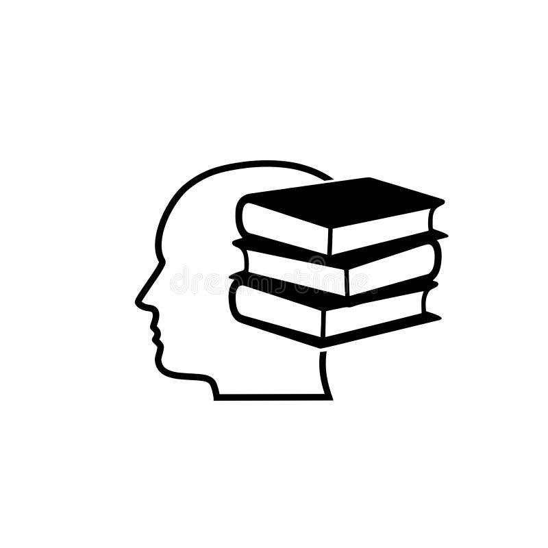 Knowledge Icon Isolated on White Background Stock Vector - Illustration ...