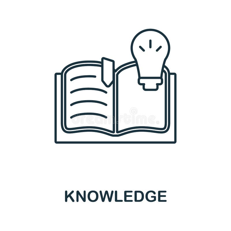 Knowledge Icon. Line Element from School Education Collection. Linear ...